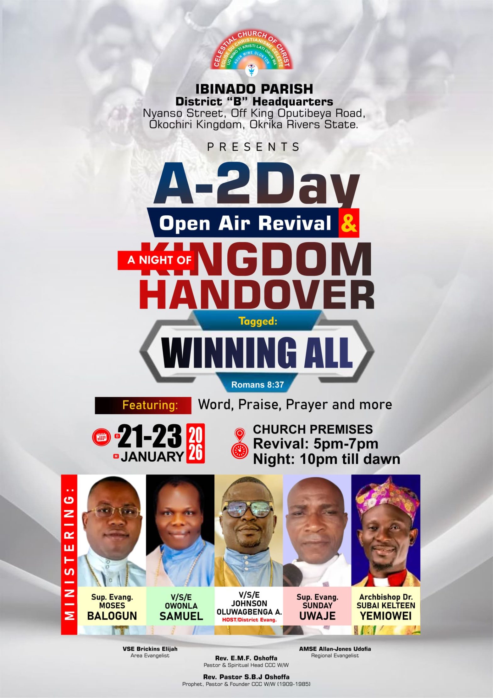 A NIGHT OF KINGDOM HANDOVER AT C.C.C IBINABO PARISH, OKRIKA, RIVERS ...